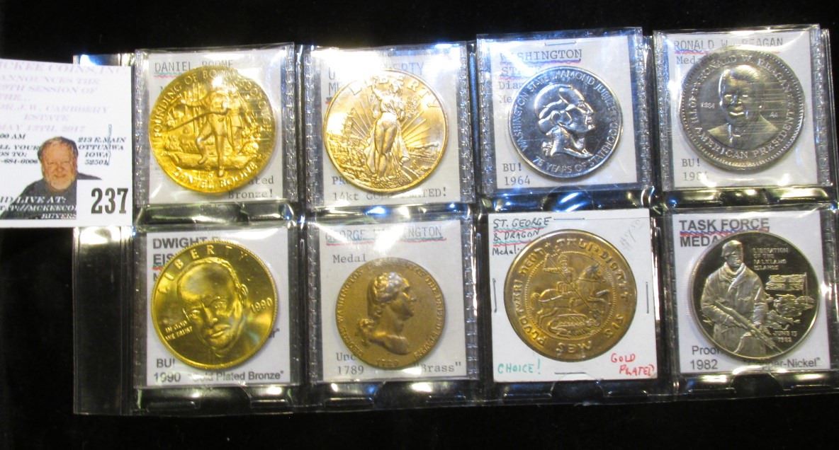 1775 Daniel Boone Founding of Boonesborough 24Kt Gold Plated High ...