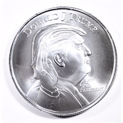 DONALD J TRUMP 45th PRESIDENT- THE WHITE HOUSE, .999 SILVER 1oz ROUND