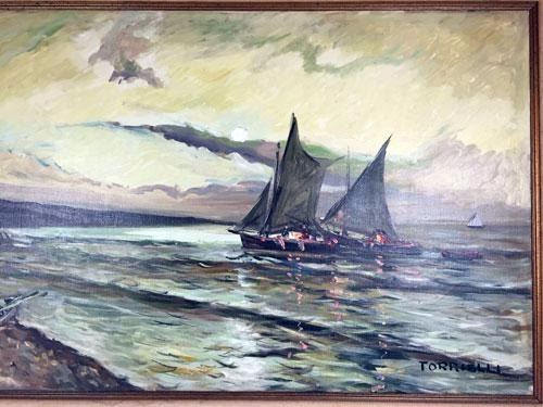 Simply Magnificent Seascape by Italian Artist Antonio Torrielli, Signed