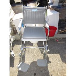 New Aidapt Attendant Propelled Commode Chair