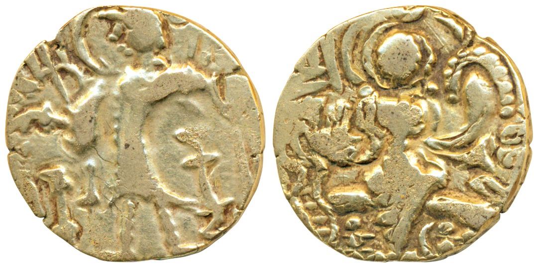 Kidara Kushanas, Base Gold Dinar, 7.87g
