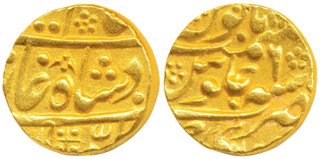 Mughal Issue, Gold Mohur, 10.88g, Sawai Jaipur Mint