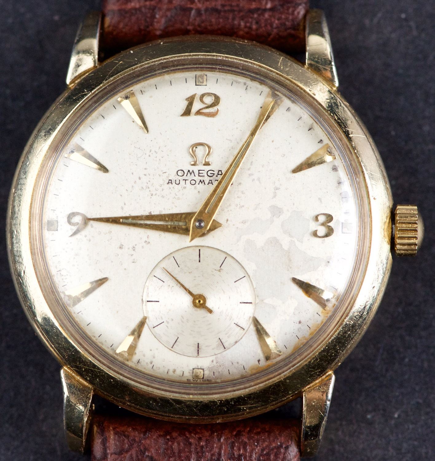Vintage Omega Gold Plated Cal. 342 Automatic Wristwatch