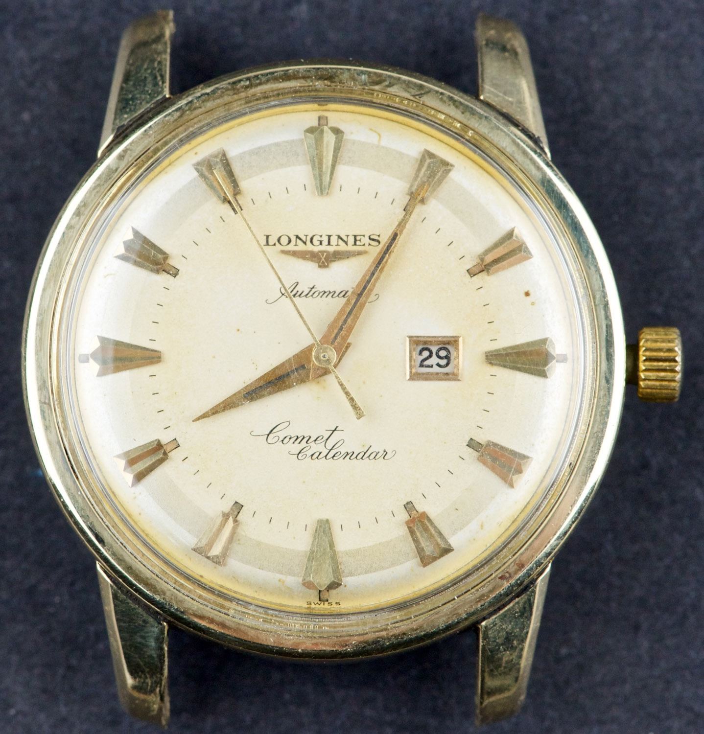Vintage 1950's Longines Comet Calendar Automatic Watch