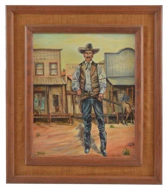 Joe Gish Self Portrait Oil Painting