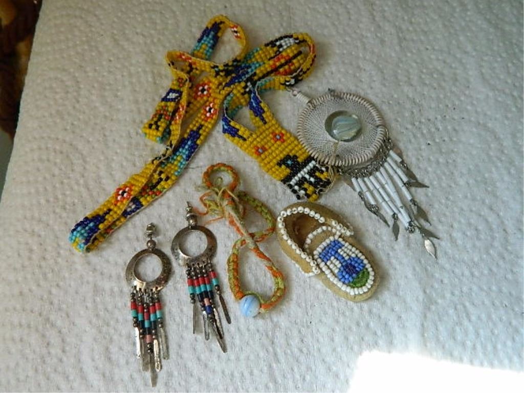 LOT OF ASSORTED FIRST NATIONS JEWELRY - SOME AS-IS SOME SILVER