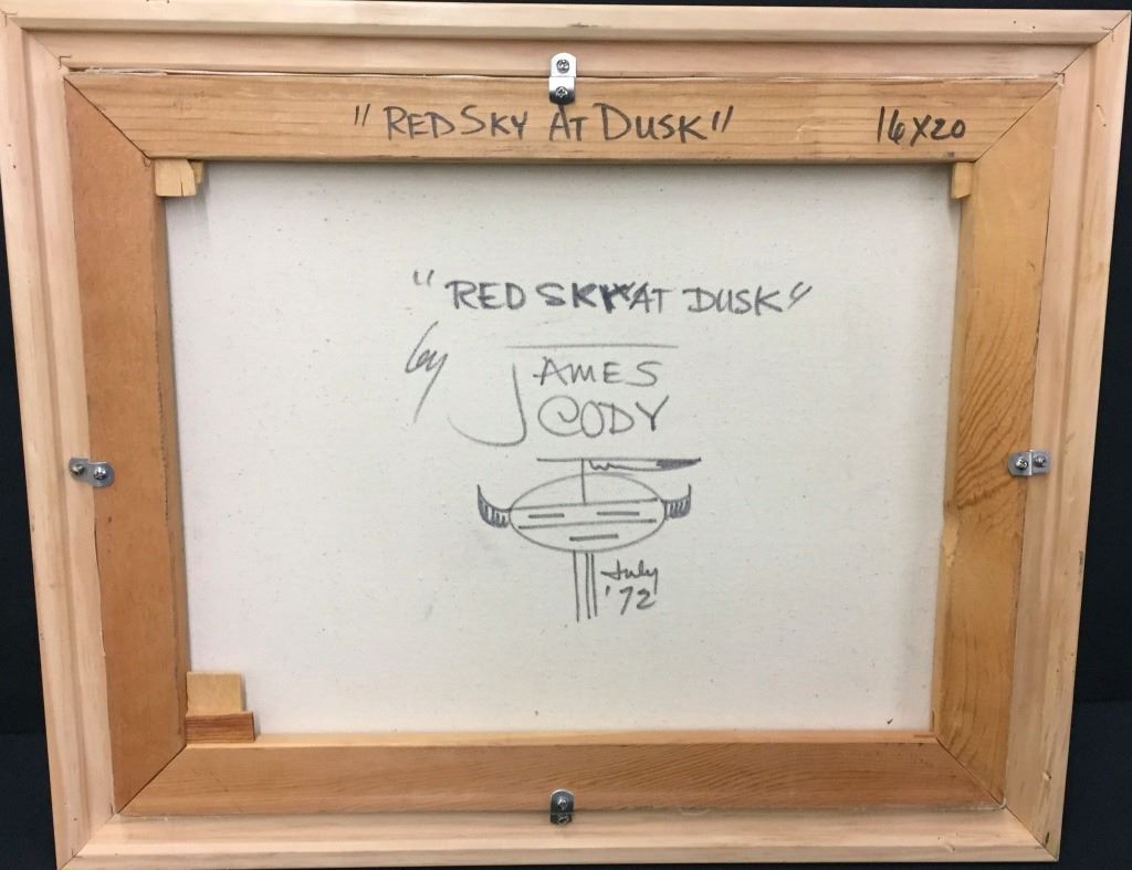 1972 Original Oil Painting - James Cody