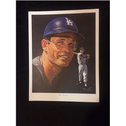 LEE WALLS BASEBALL PORTRAIT 8" X 10" PRINT