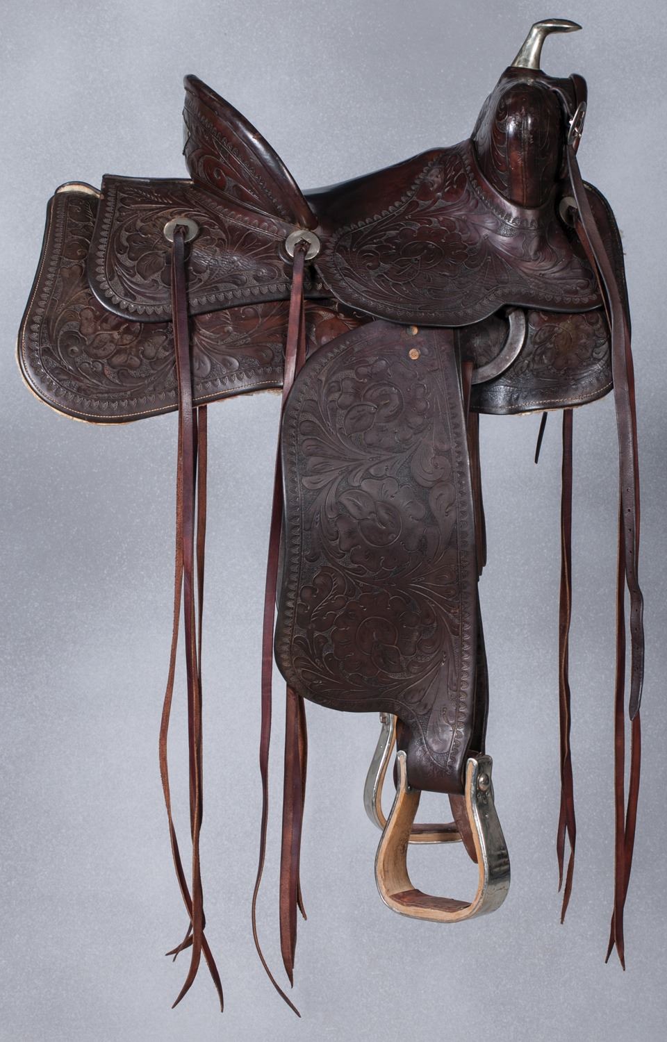 Tooled Fred Mueller Saddle, Denver