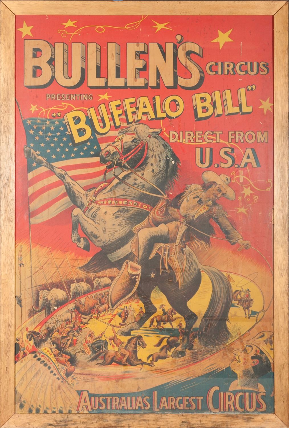 Bullen's Circus Poster "Presenting Buffalo Bill"