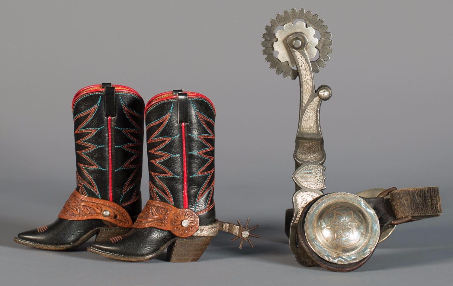 Fisher Miniature Boots with Prison Spurs