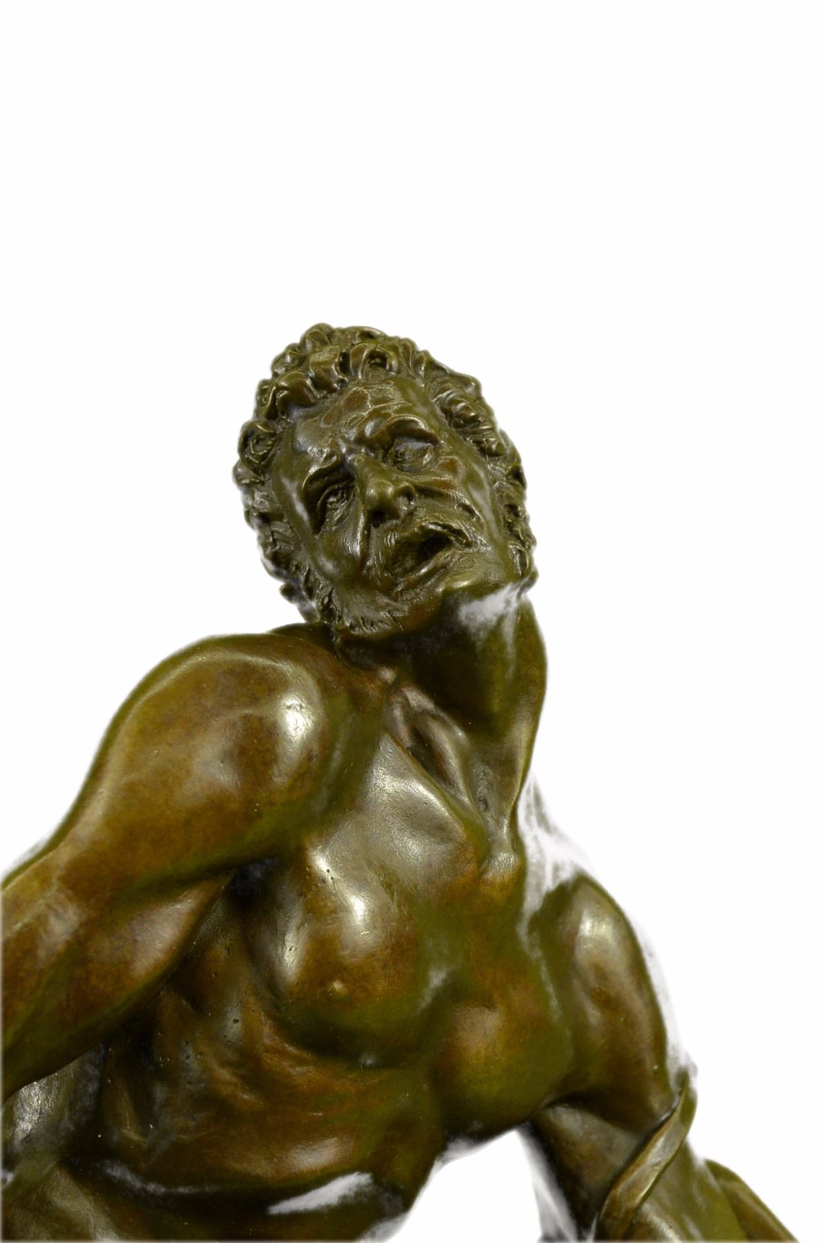 Milo of Croton Bronze Statue Puget Greek Wrestler