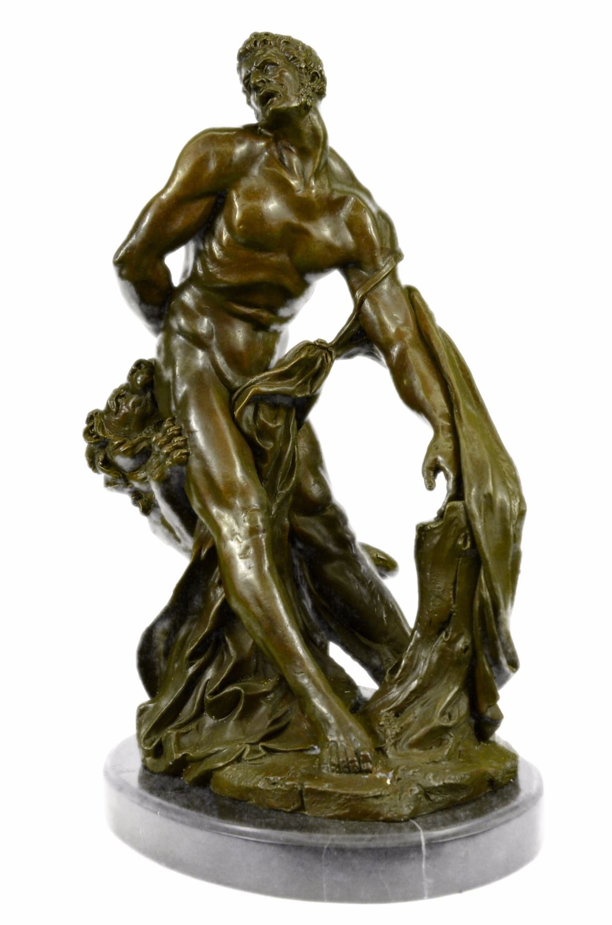 Milo of Croton Bronze Statue Puget Greek Wrestler