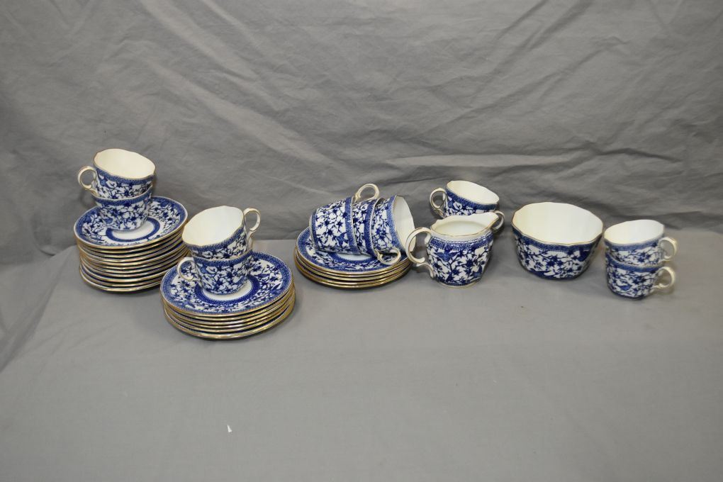 Selection of Royal Crown Derby "Pembroke" china including eleven tea ...