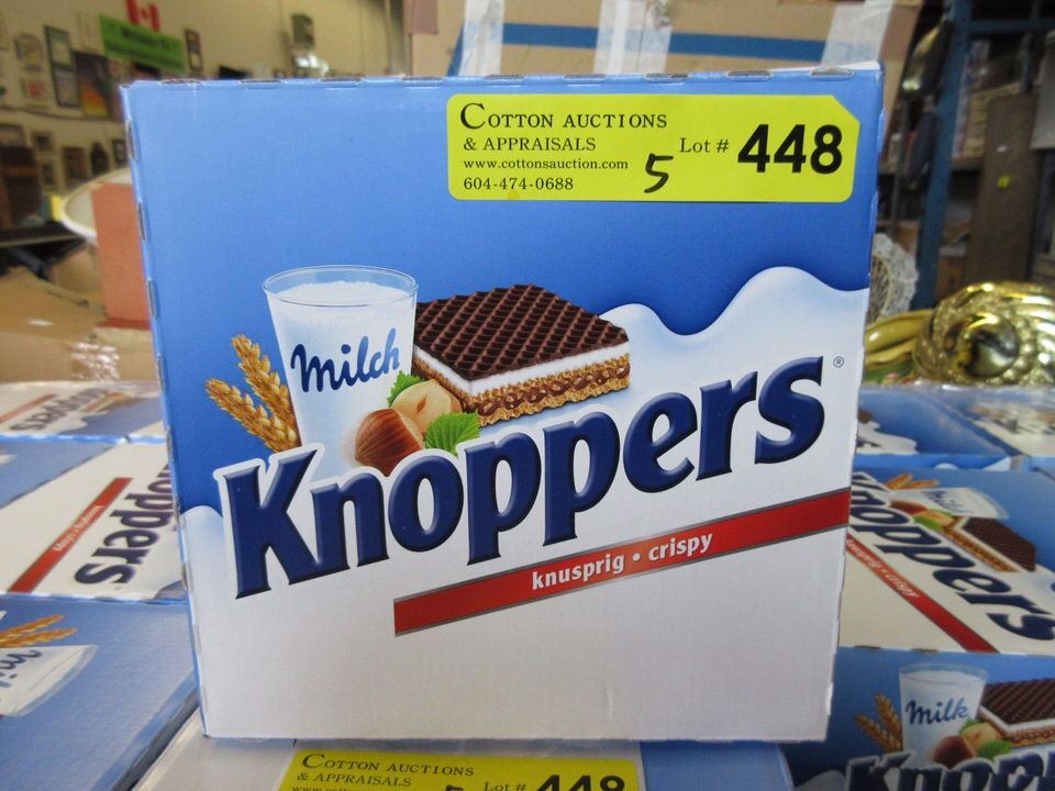 5 Box of Knoppers Crispy Chocolate Wafer Snacks