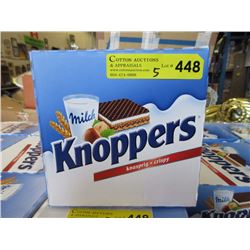 5 Box of Knoppers Crispy Chocolate Wafer Snacks
