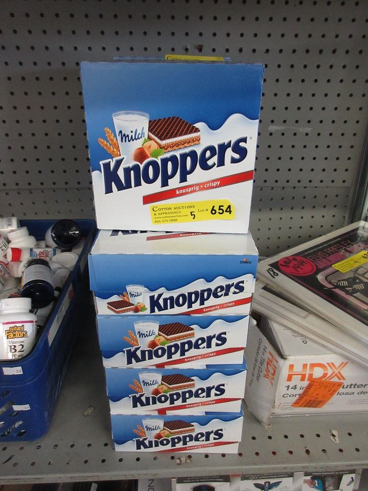 5 Boxes of Knoppers Crispy Chocolate Wafer Snacks