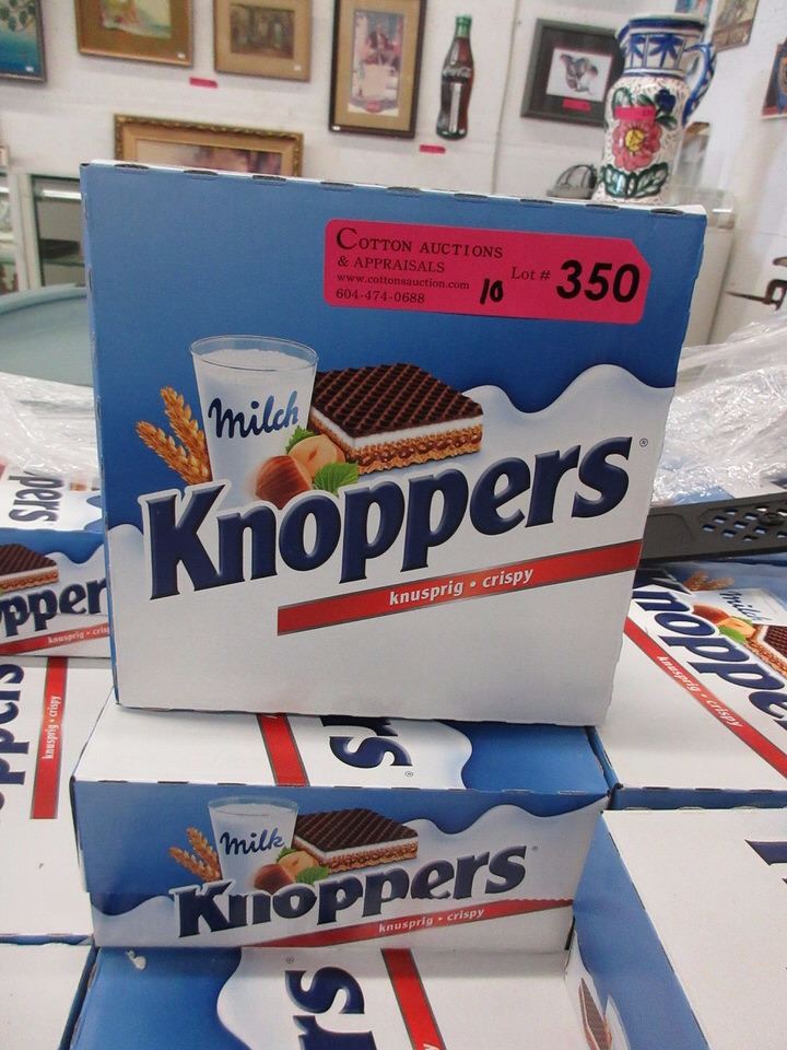 5 Boxes of Knoppers Crispy Chocolate Wafers