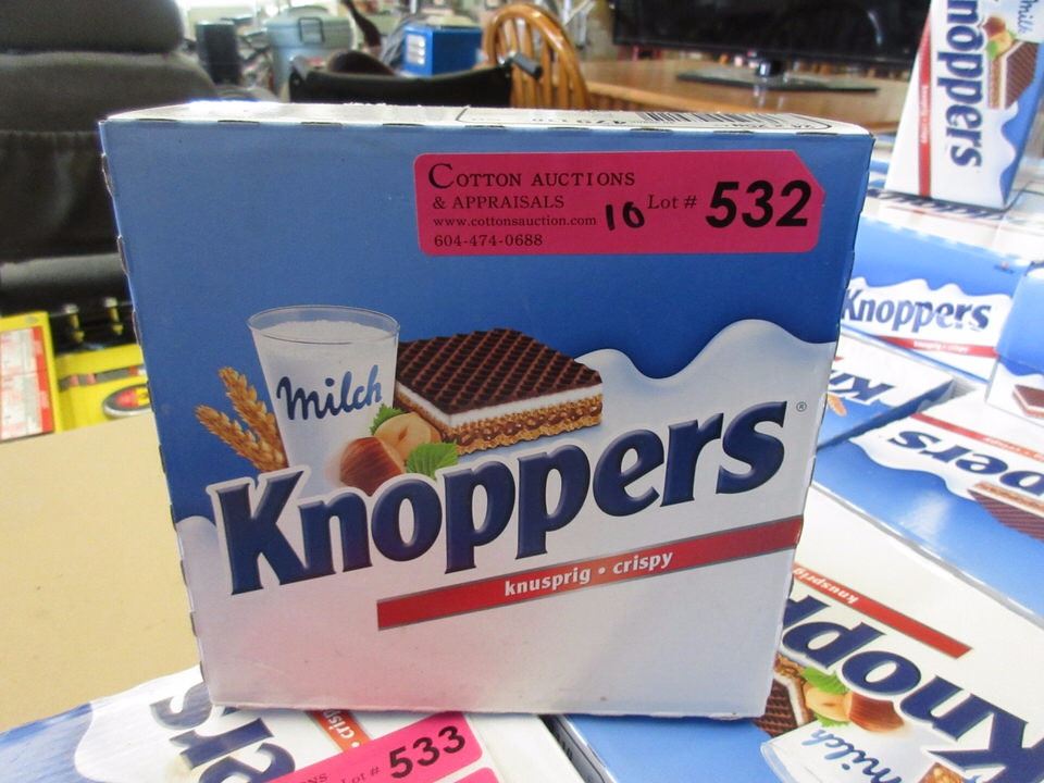 5 Boxes of Knoppers Crispy Chocolate Wafers
