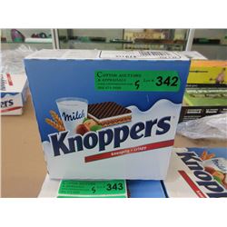 5 Cases of Knoppers Chocolate Wafer Snacks