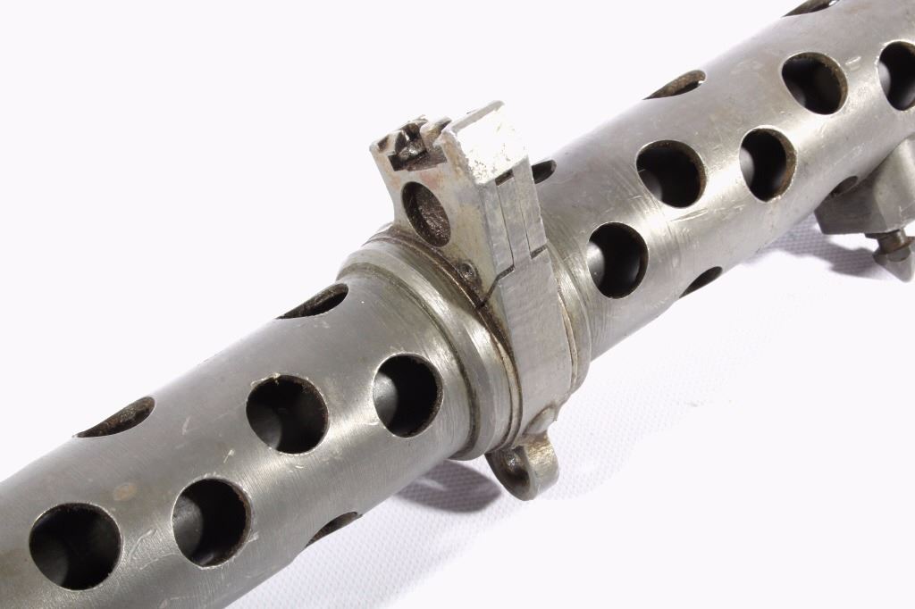 WWII Nazi MG 34 Barrel, Shroud, and Feed Cover