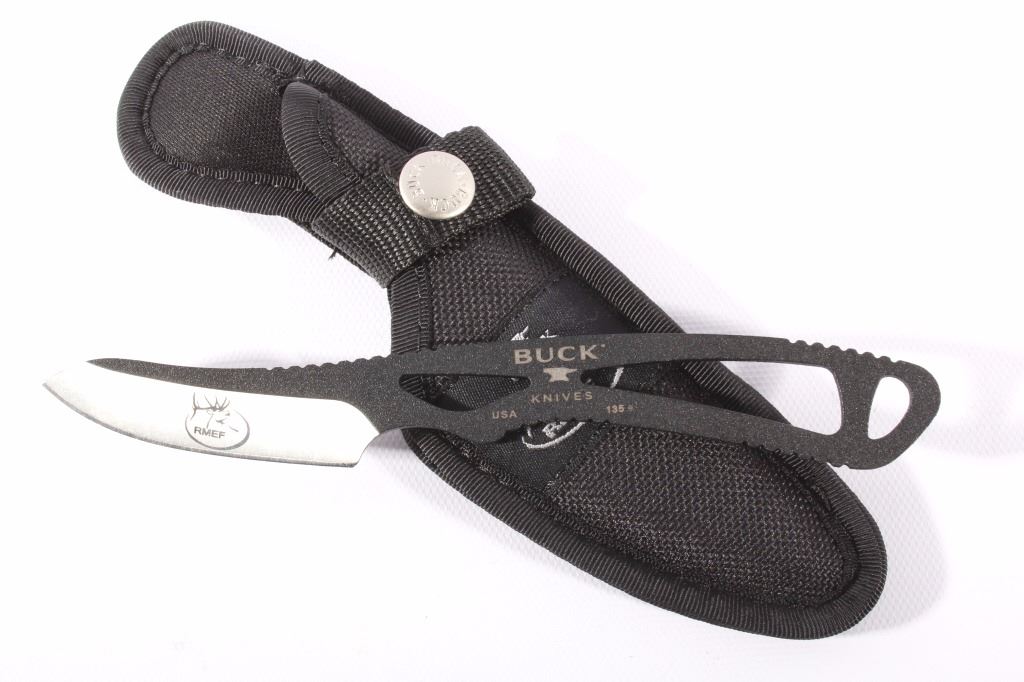 RMEF Buck Knives Paklite & Omni Hunter Knives NIB