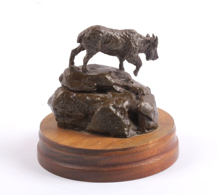 Bill Rains Original Montana Goat Bronze
