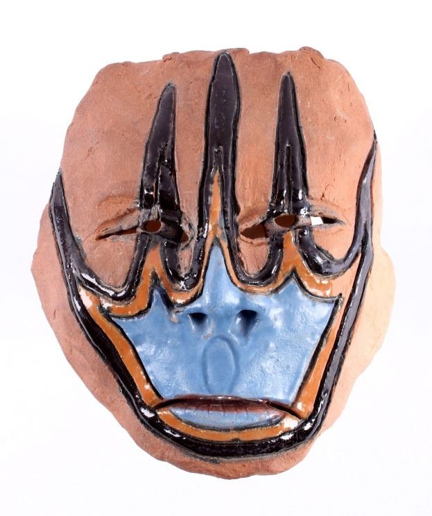 Original Native American Pottery Mask La Fontaine