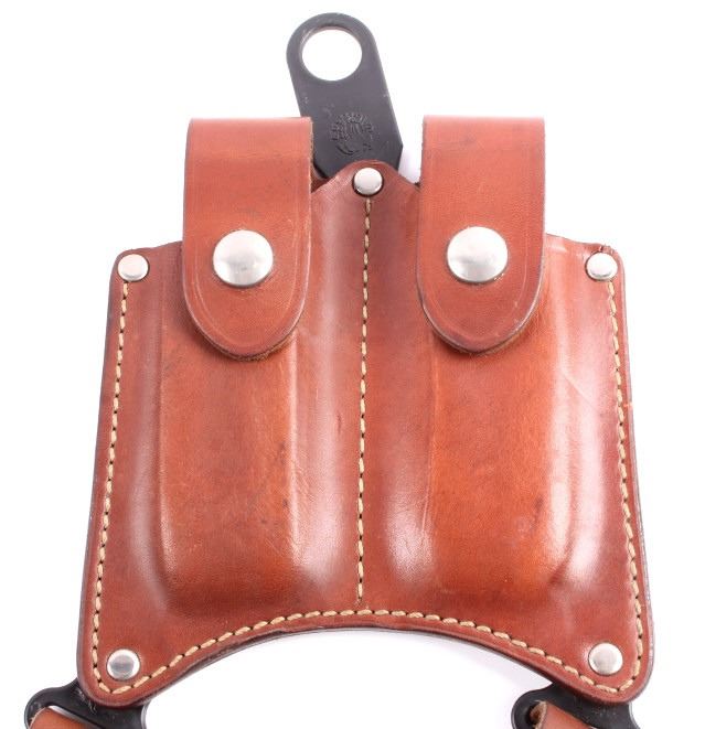 Vintage Galco Leather Shoulder Holster & Mag Pouch