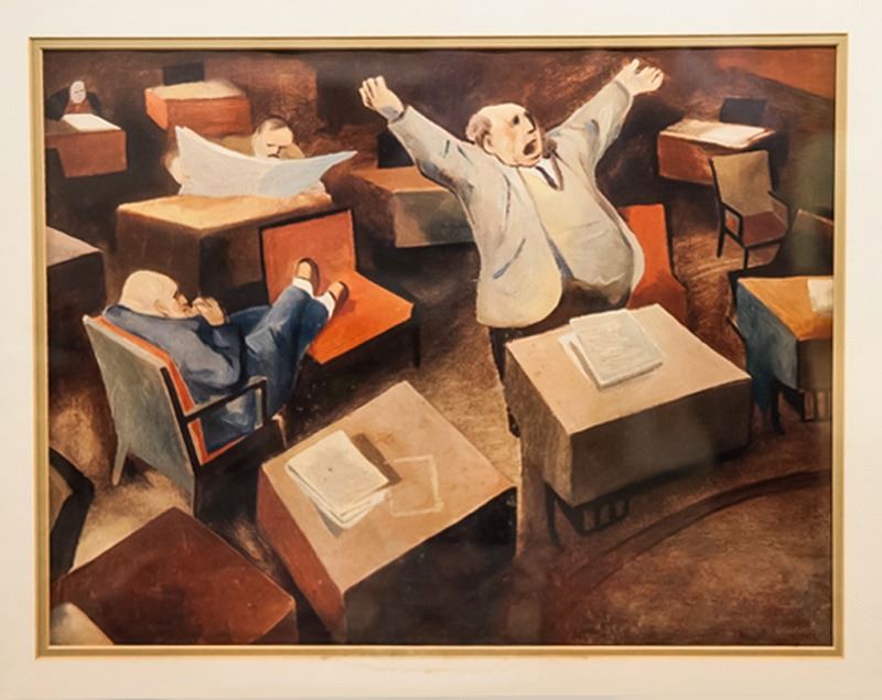 William Gropper, The Senate, Offset Lithograph