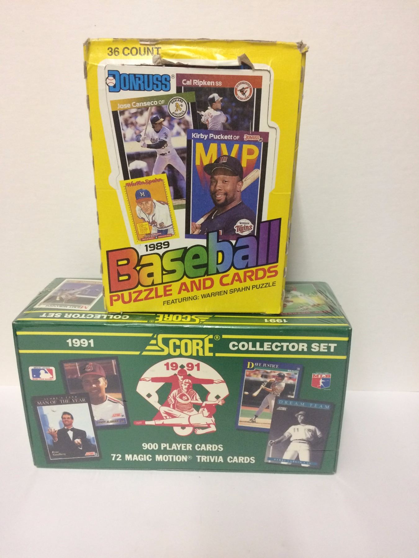 1989-91 Donruss & Score Baseball Trading Cards Sets Lot