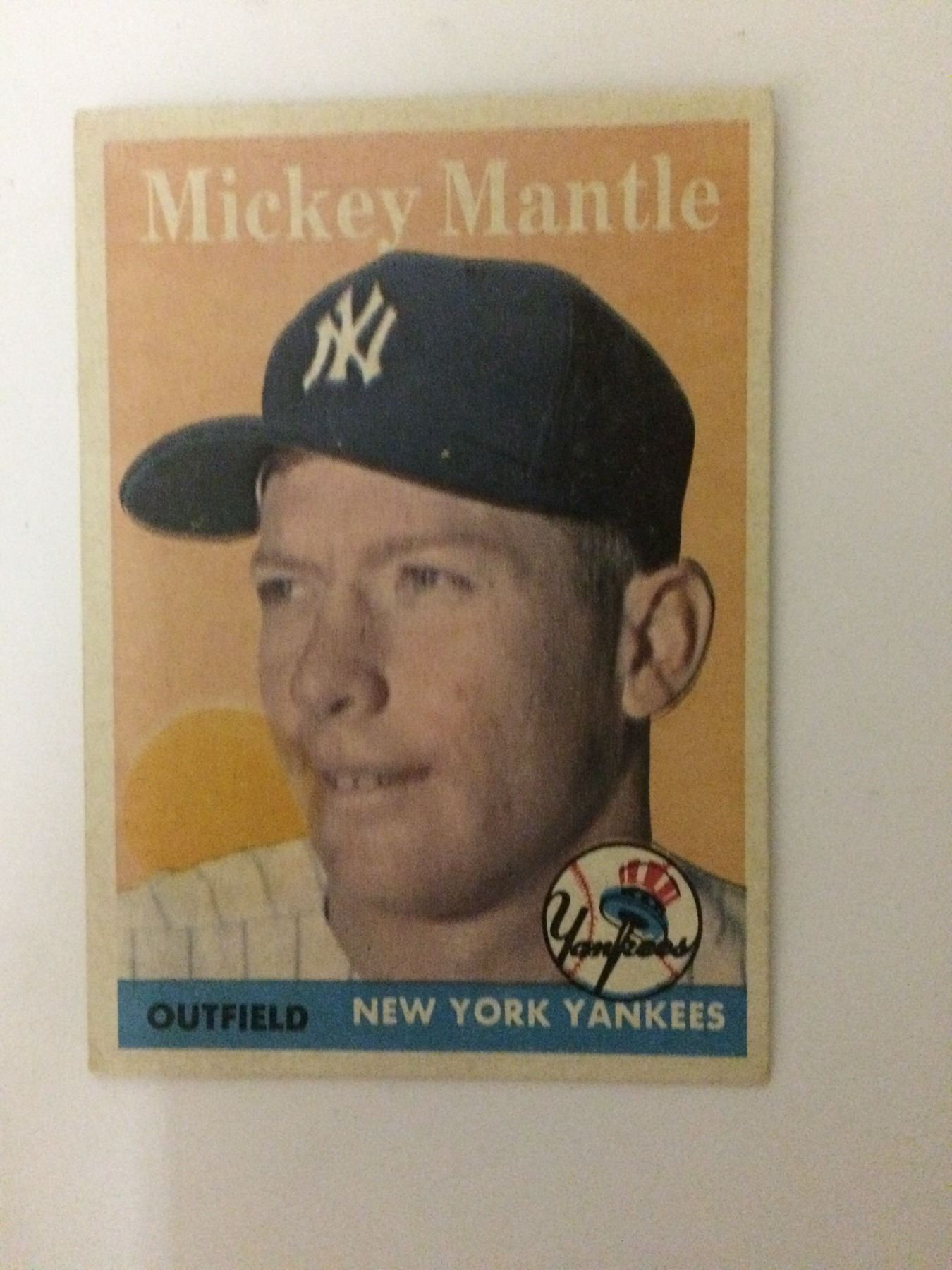 1958 Topps Mickey Mantle Baseball Card