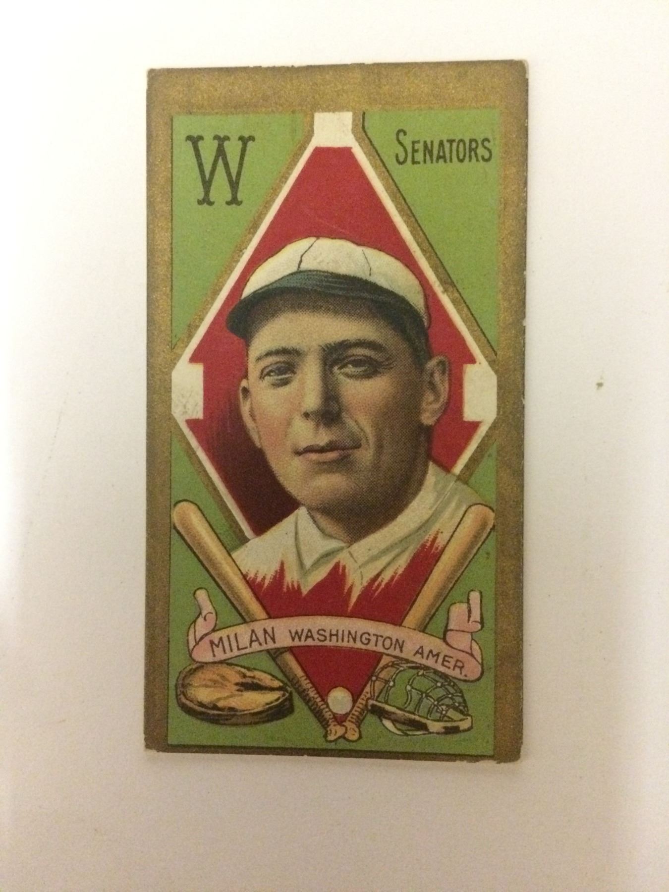 1911 J. CLYDE MILAN BASEBALL TRADING CARD