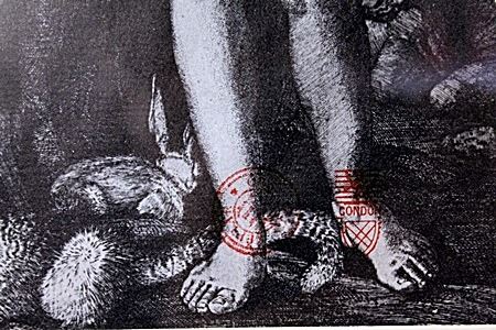 Framed Albrecht Dürer-Adam and Eve Engraving (16E-EK)