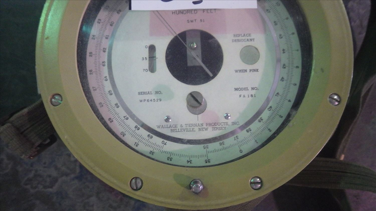 Wallace Tiernan altimeter Wallace Tiernan altimeter