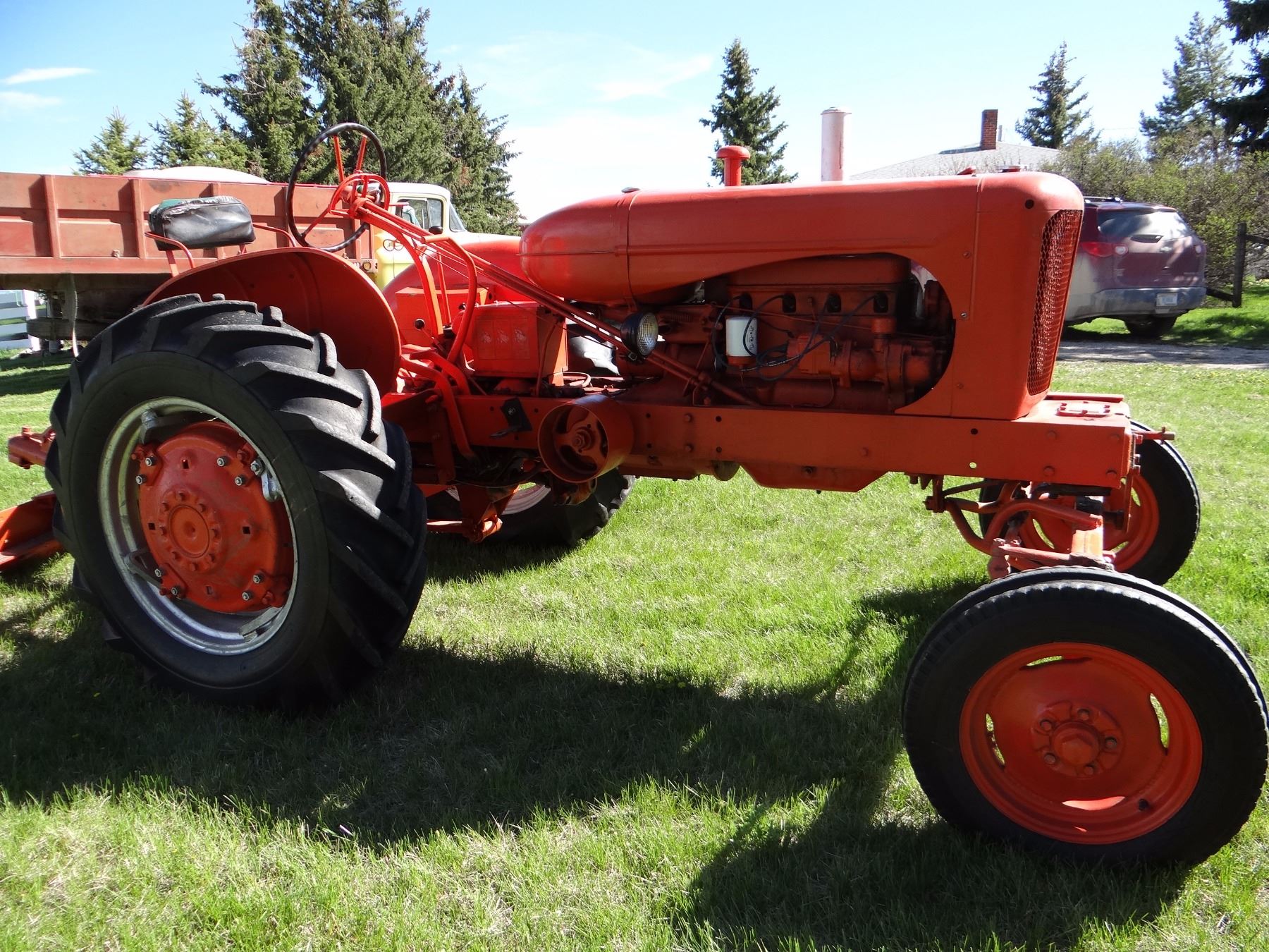 Allis-Chalmers WD45 gas tractor, wide front, 3 pt., pto, 35 hp, belt ...