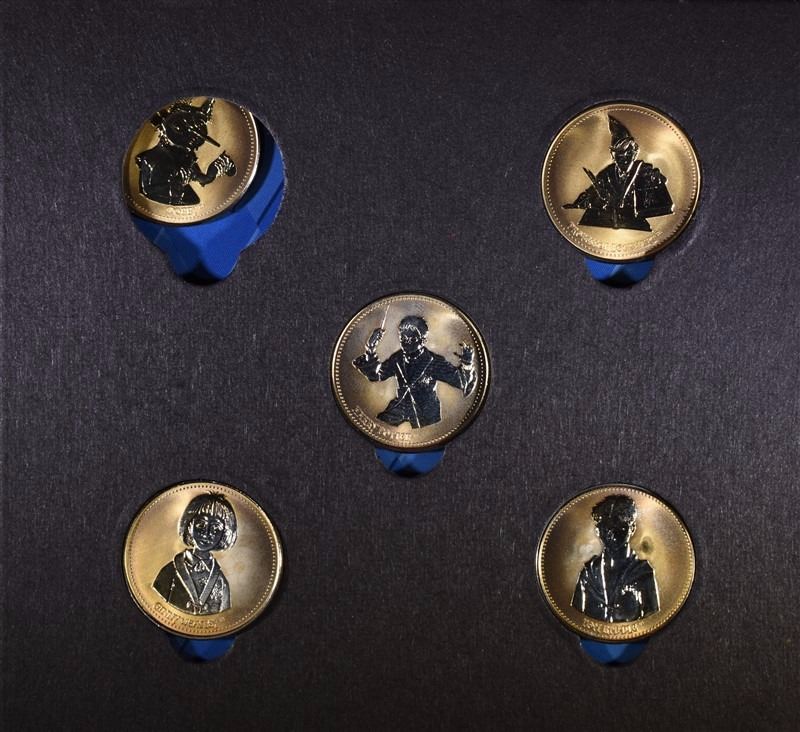 5 - Reel Coinz CineMonnaie - 5 COIN MOVIE SETS; JURASSIC PARK, E.T., SHREK,