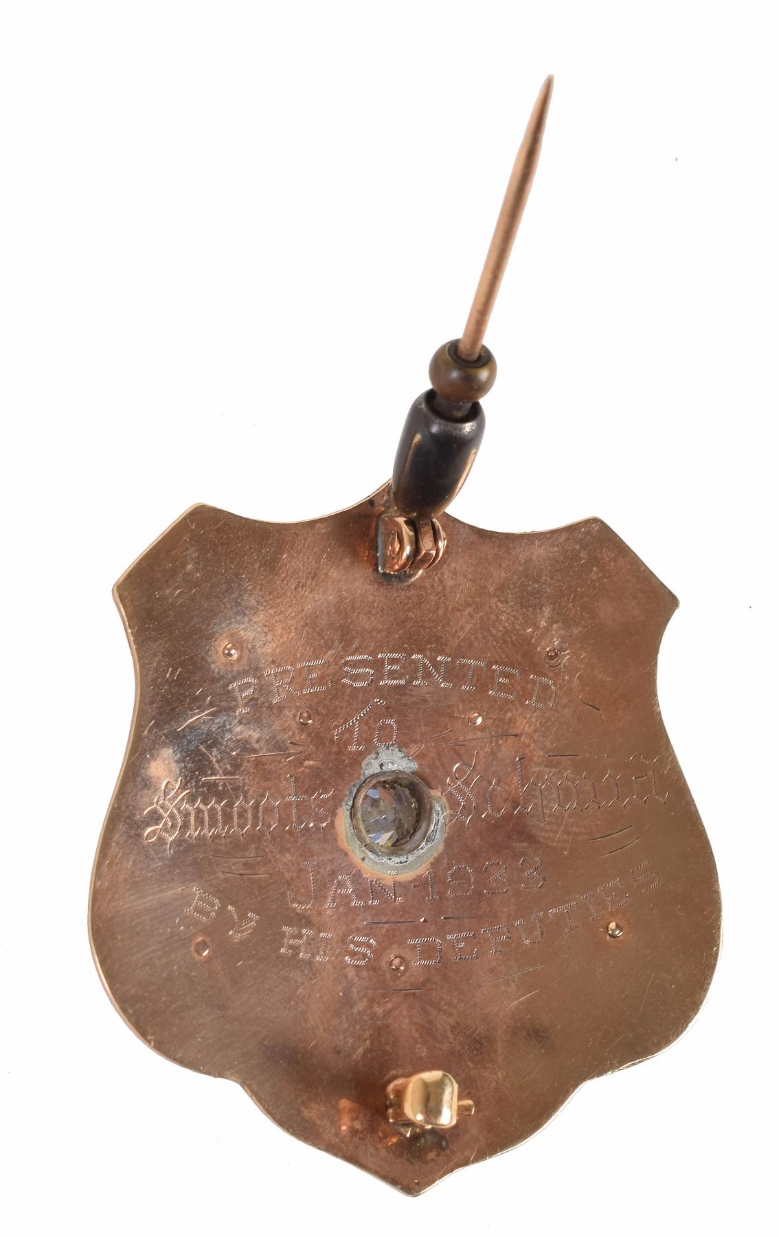 Sheriff 'Smoot' Schmid's Gold and Diamond Badge