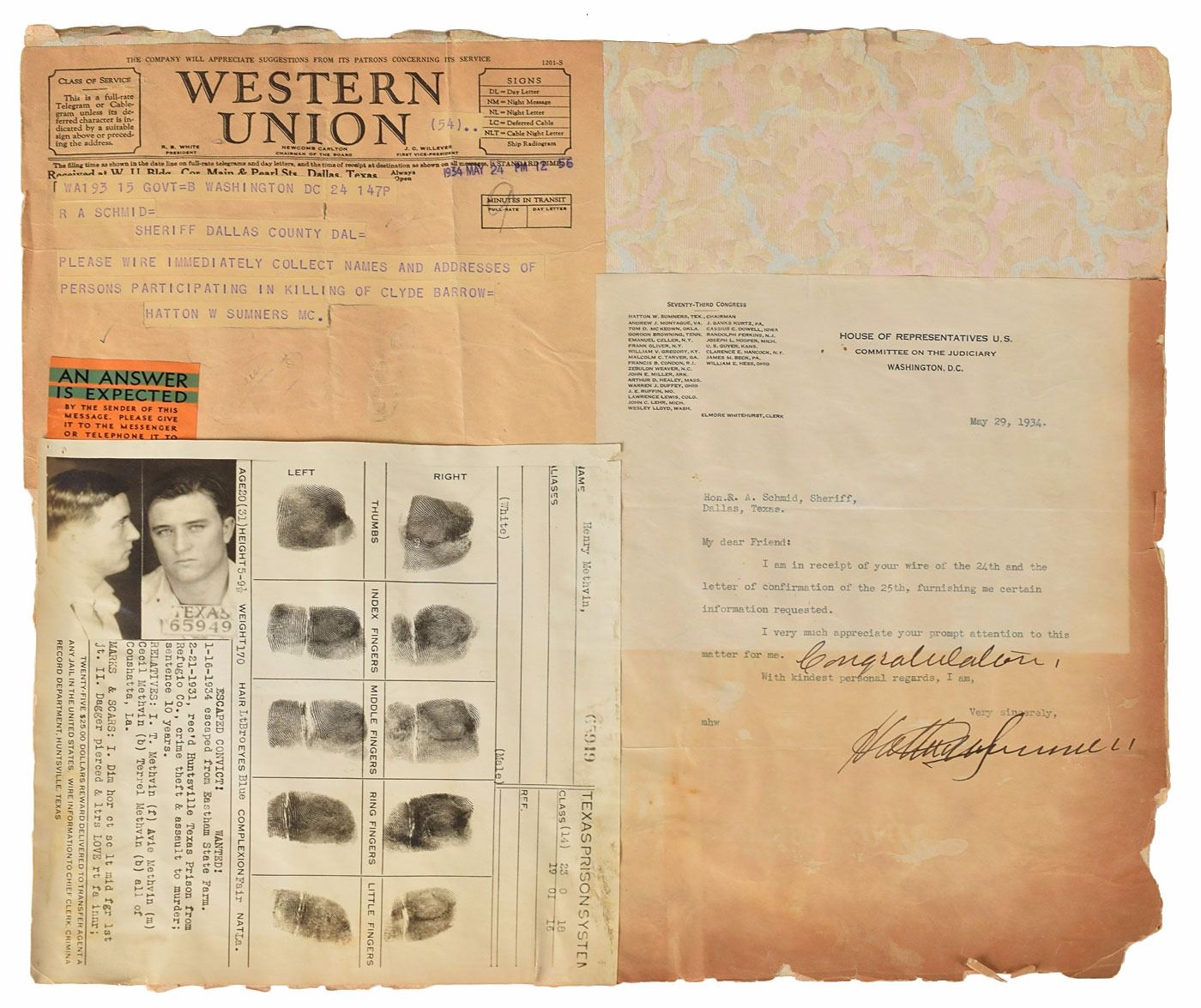 Smoot Schmid's Personal 'Bonnie & Clyde' Scrapbook