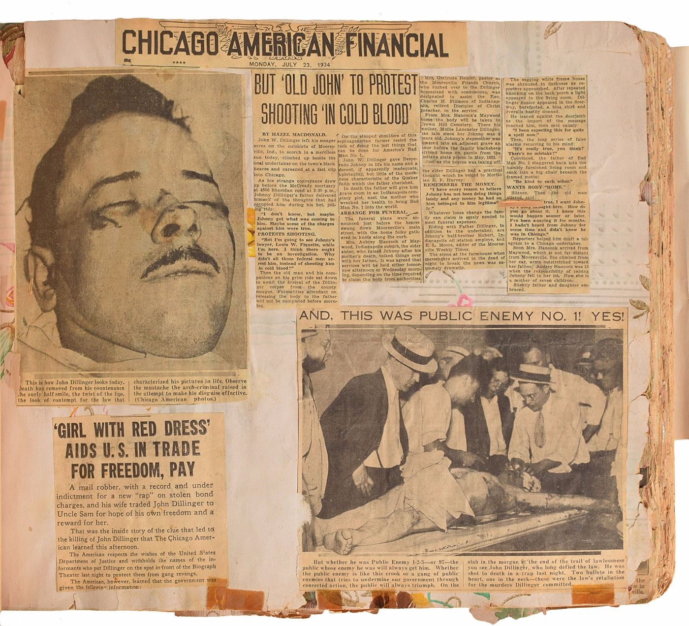 Smoot Schmid's Personal 'Bonnie & Clyde' Scrapbook