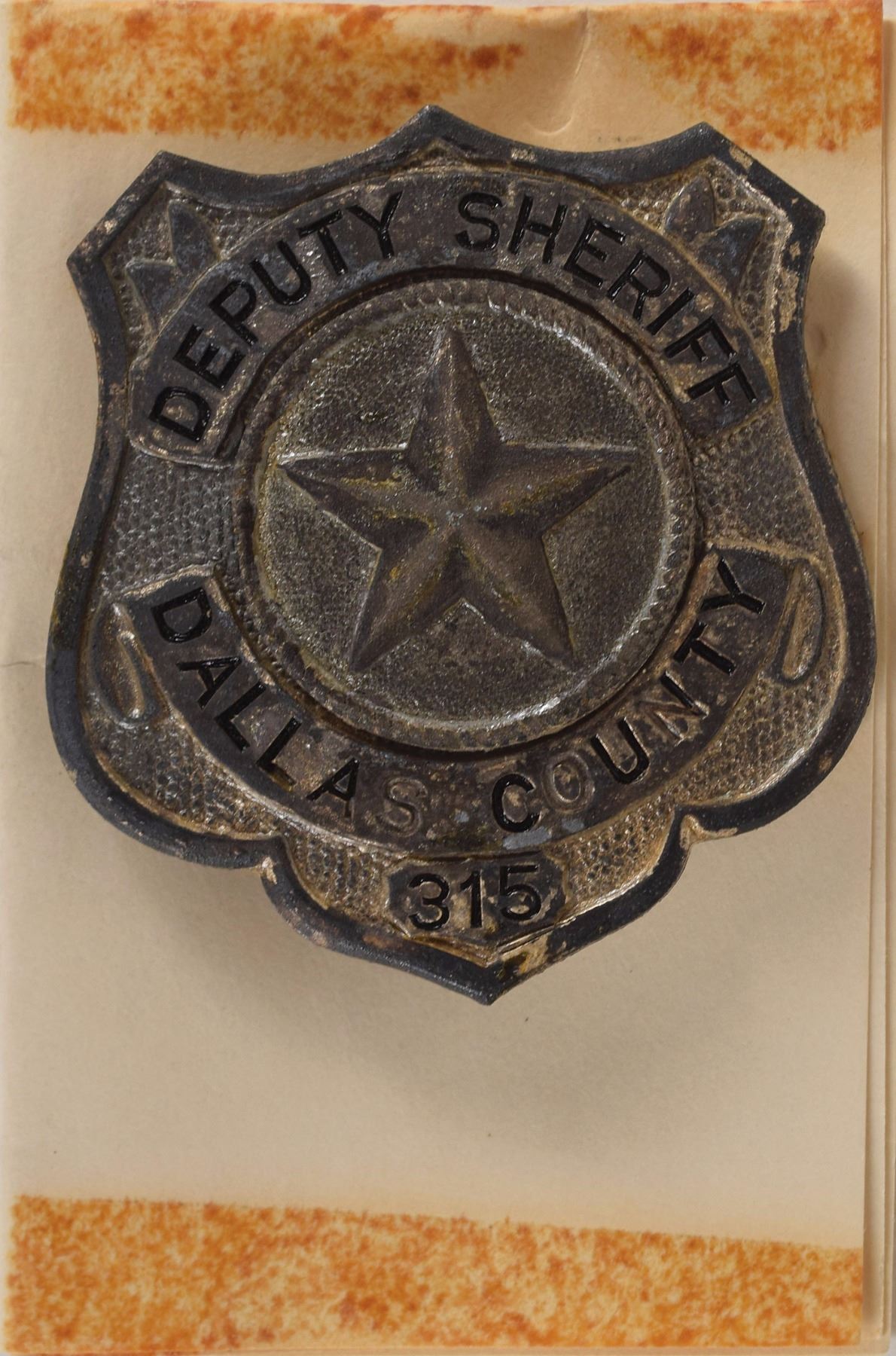 Sheriff Jack Stout's Dallas County Badge