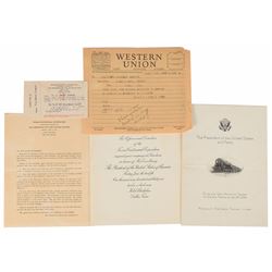 Sheriff 'Smoot' Schmid's Collection of FDR Texas Centennial Original ...