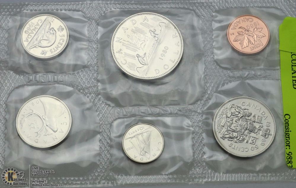 1980 CANADIAN COIN SET UNCIRCULATED