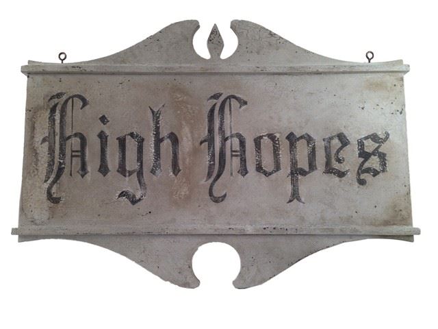 Amityville: The Awakening Screen Used "High Hopes" Sign Movie Props