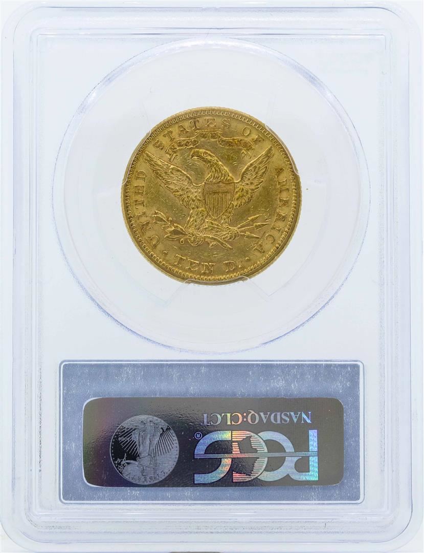 1881 $10 Liberty Head Eagle Gold Coin PCGS AU55