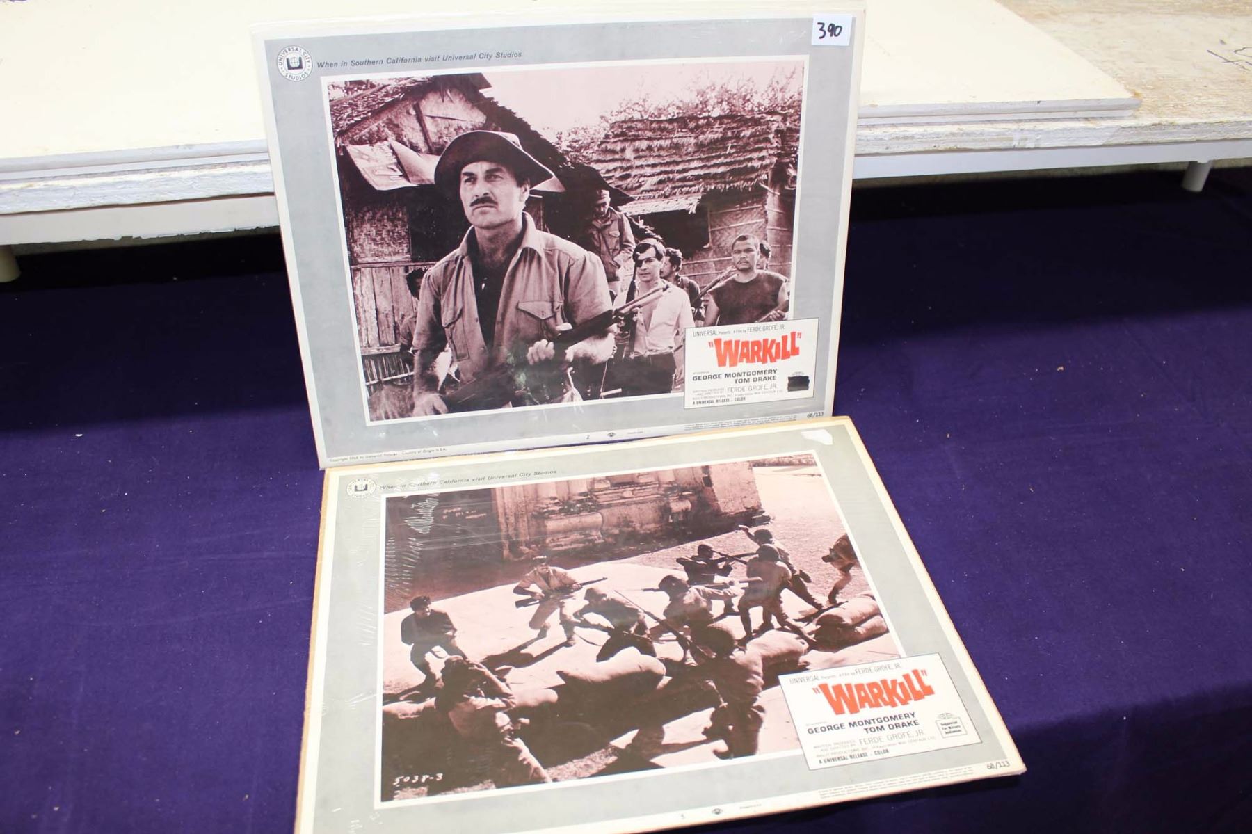 Pair of Original Lobby Cards “Warkill” (1968) - Bodnarus Auctioneering