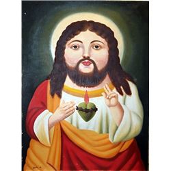 Jesucristo - Fernando Botero - Oil on Canvas