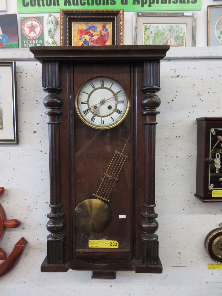 1920s Regulator Wall Clock