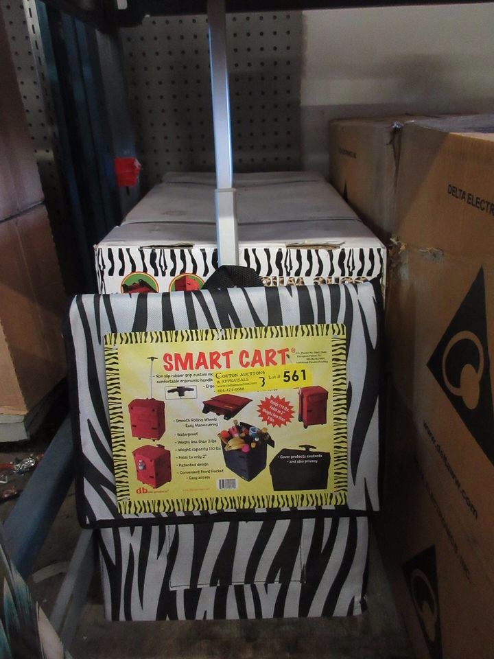 3 New Rolling Smart Carts - Zebra Print