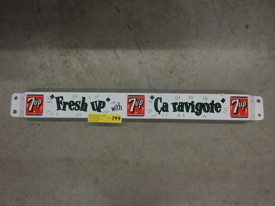 1964 7Up "Fresh up" Door Push Bar